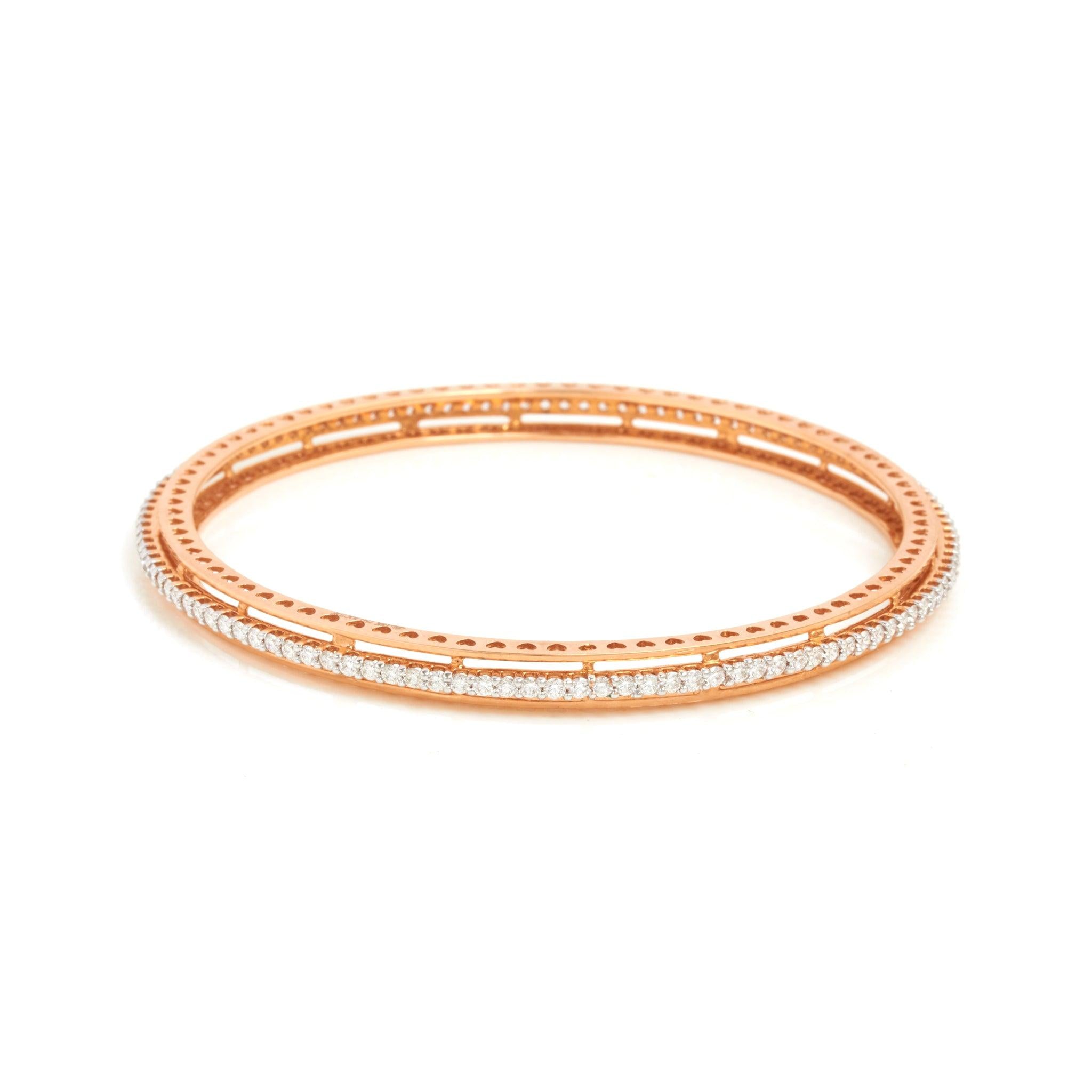 Buy Simple Elegance Diamond Bangle | Zaveri Bros